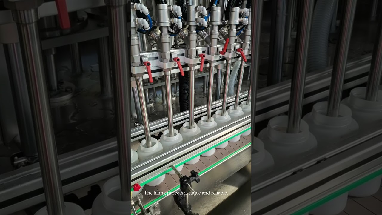 Automatic 10 Nozzle Liquid Filling Machine|Detergent Bottle Filling Machine - YouTube