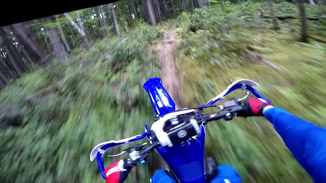 450fx steep tight single track - YouTube