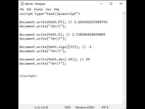 Math Object in JavaScript Part 1 - JavaScript #shorts 63 - YouTube