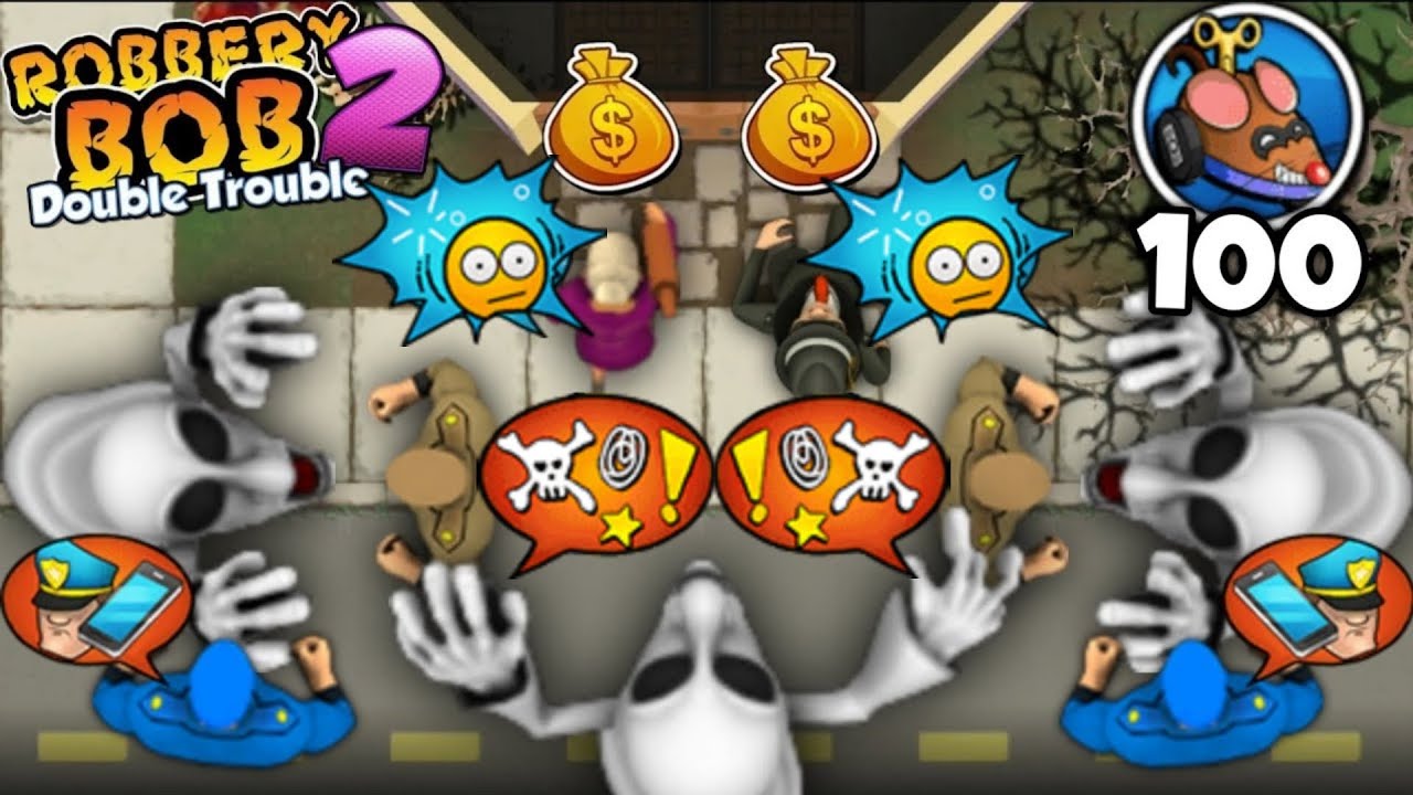Robbery Bob - Old Lady, Don and Agent Bob Use Wind Up Toy v33 - YouTube