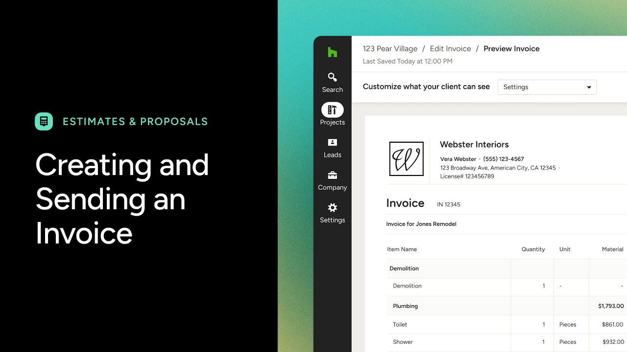 Creating and Issuing an Invoice - YouTube