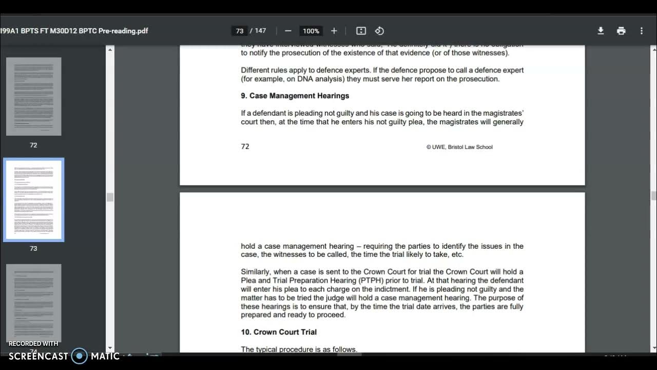 Case management hearings; BPTC lecture 36 - YouTube