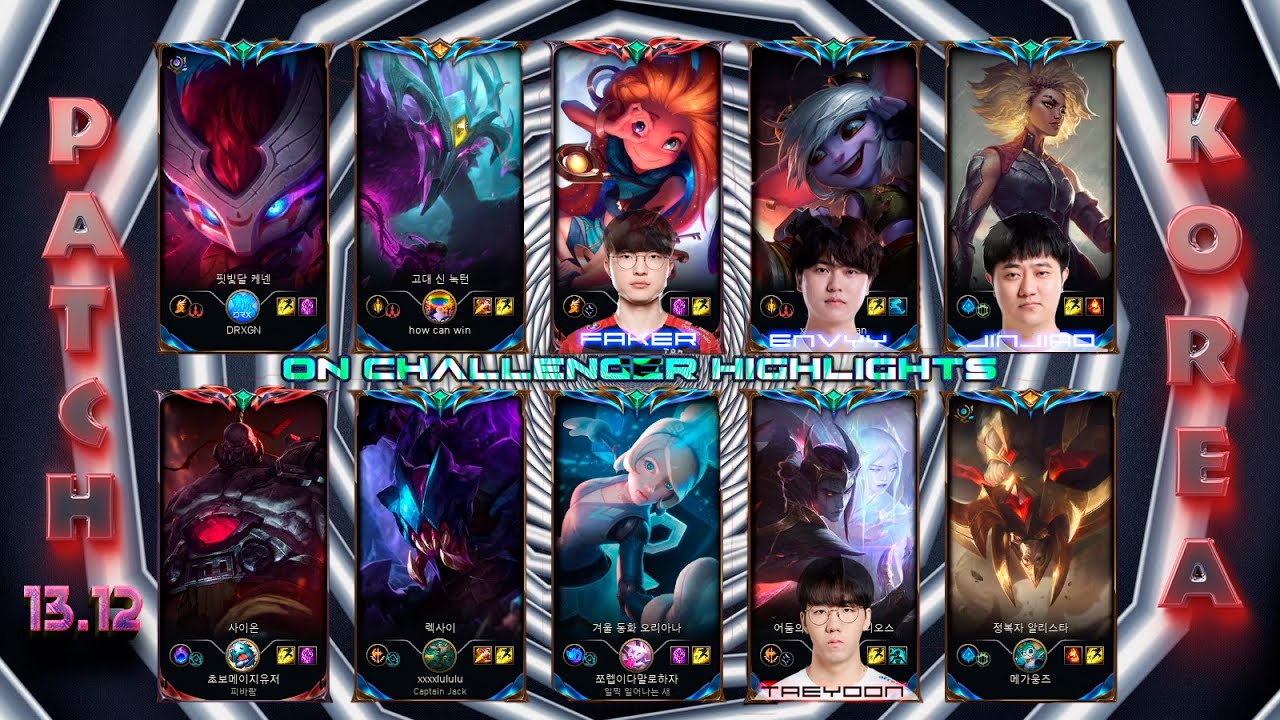 KOREA Challenger Match #822 Highlights Patch 13.12 [T1 Faker, LGD Envyy, LGD Jinjiao, KDF ...