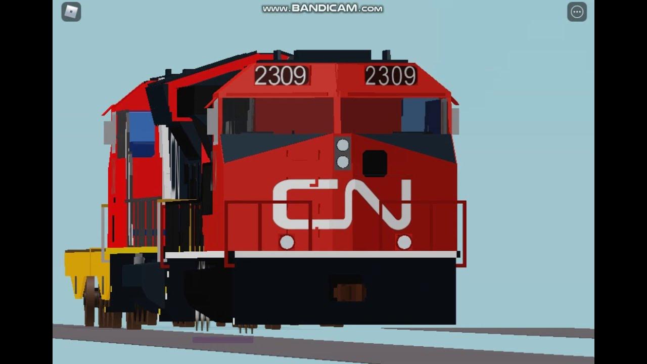 CN 2309 leads Flatcar at RS - YouTube