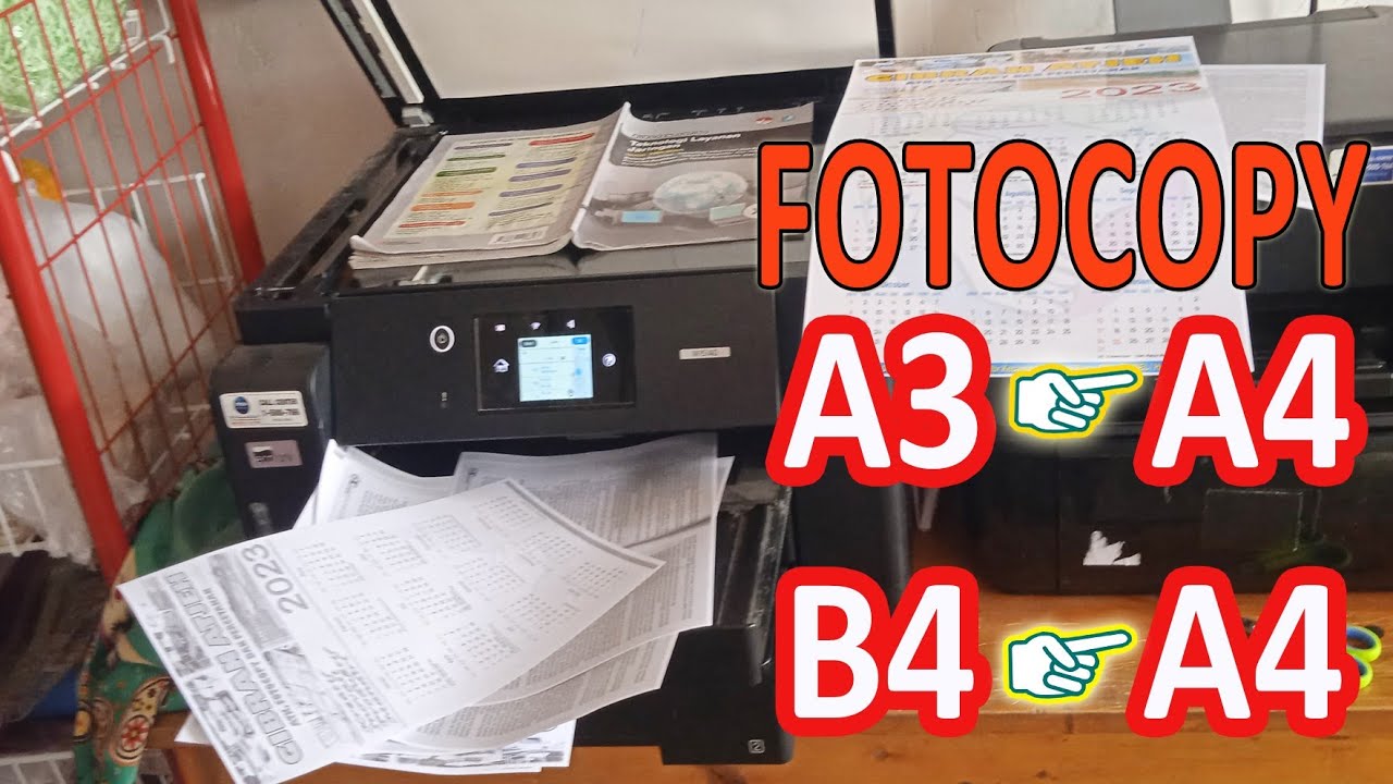 CARA FOTOCOPY DOKUMEN A3 DAN B4 MENJADI UKURAN A4 MENGGUNAKAN PRINTER ...