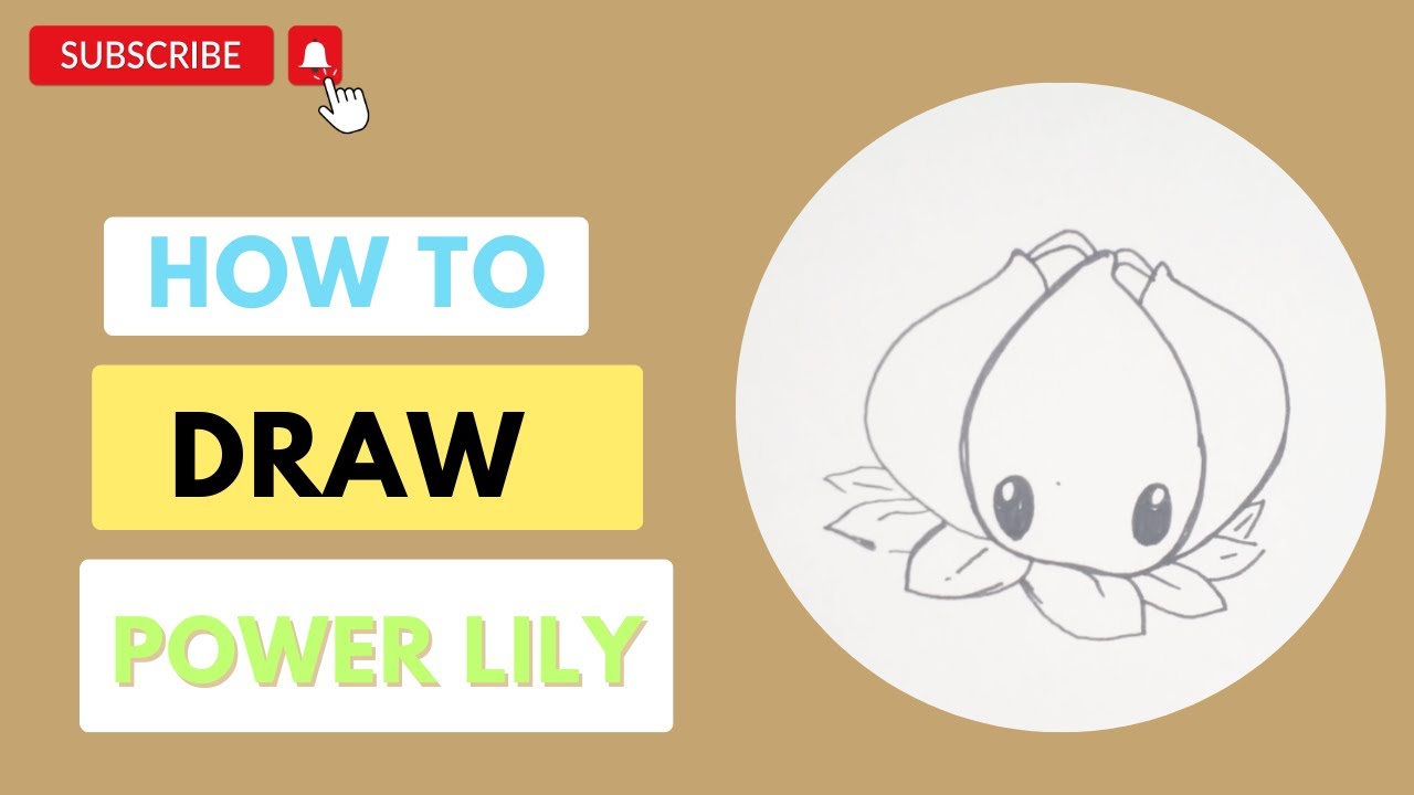 HOW TO DRAW POWER LILY - GARDEN WARFARE - YouTube
