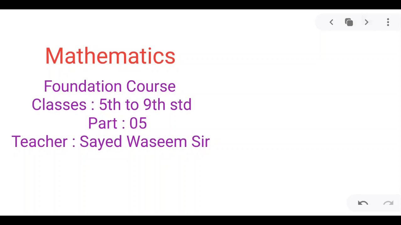 Foundation of Mathematics (Part 05) - YouTube