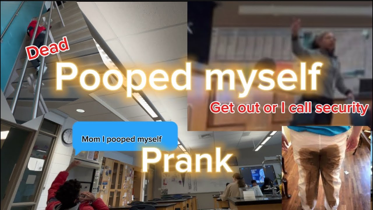I pooped my pants prank in school - YouTube
