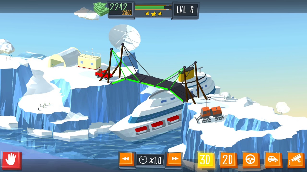 Build a Bridge Level 1 ~ 10 - YouTube