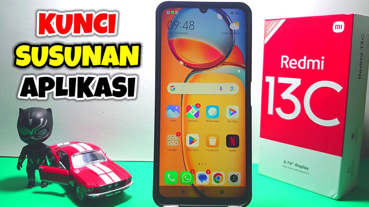 Cara Mengunci Tata Letar Layar Utama di HP Xiaomi Redmi 13C | Kunci ...