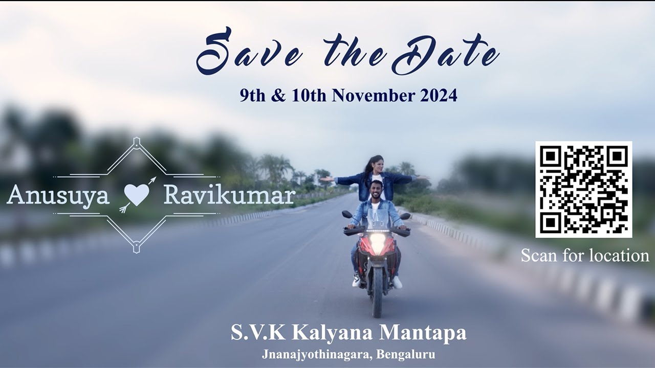 Anusuya + Ravikumar Save The Date Teaser 2024 - YouTube