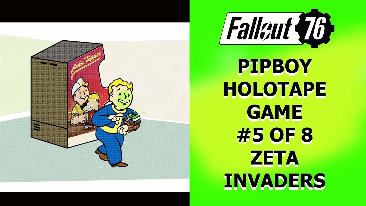 Fallout 76 Pip Boy Game #5 Zeta Invaders. - YouTube