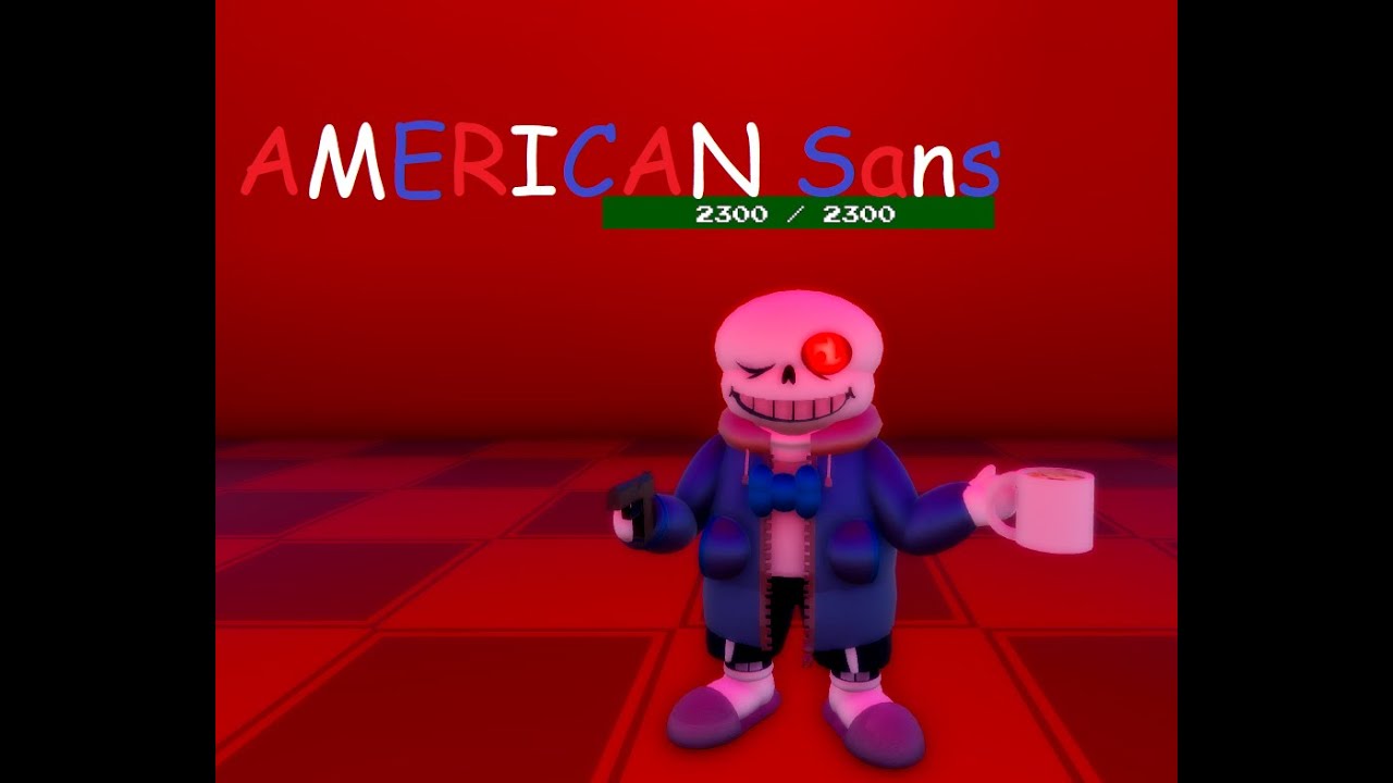 AMERICAN Sans Showcase in Undertale Endless Route Roblox - YouTube