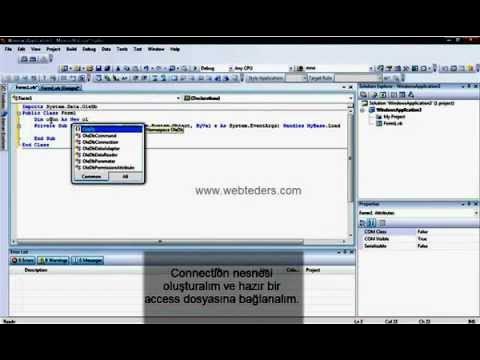 Visual Basic PROGRAMLAMA VİDEO DERS (VERİ TABANI) - YouTube
