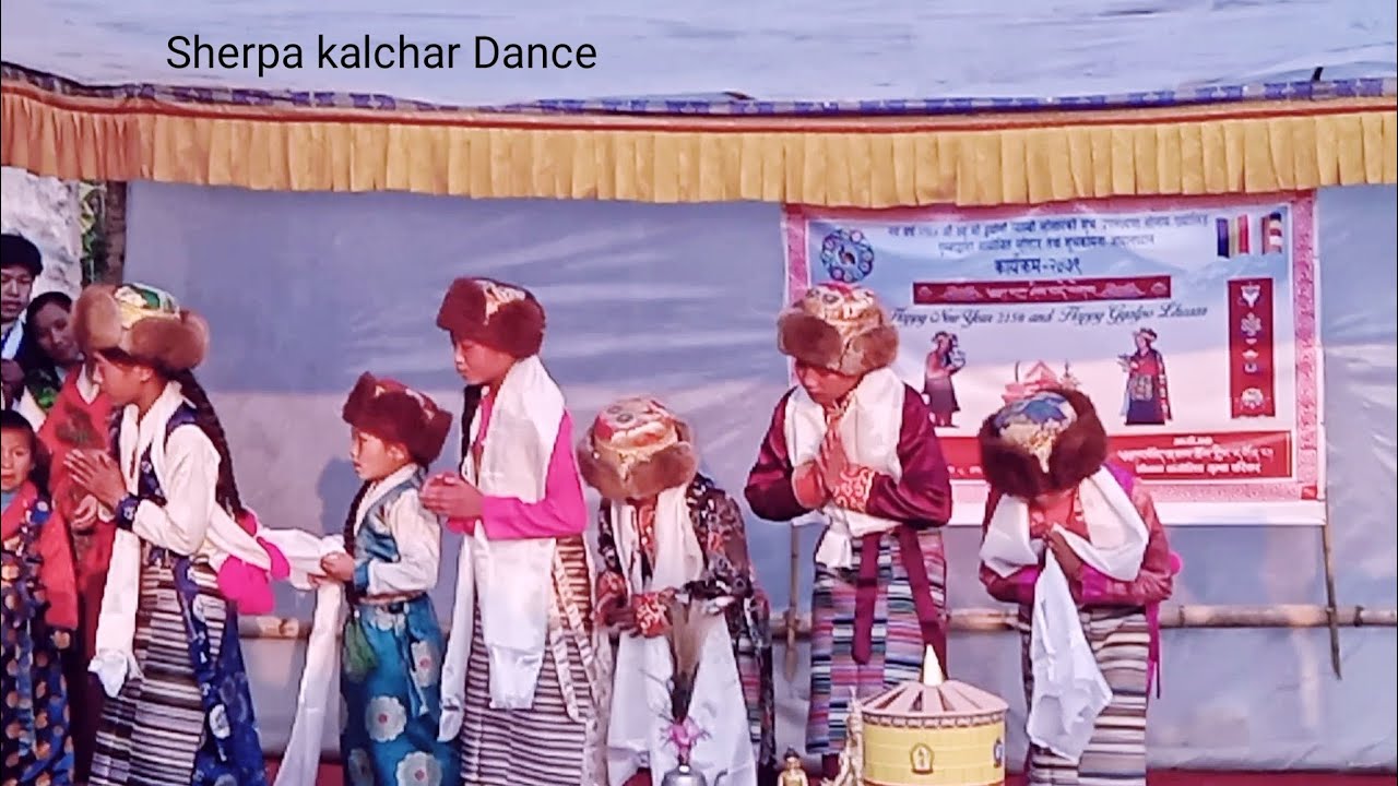 Program in Monastery Sherpa kalchar Dance Which Little Girl Sherpini🥰😍 ...