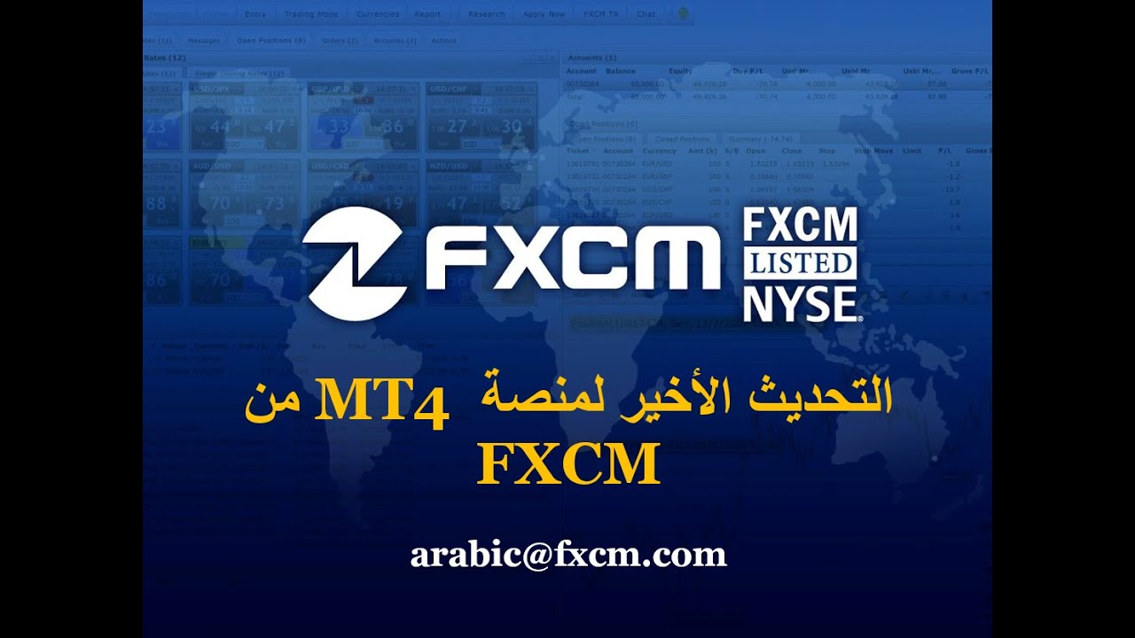 التحديث الأخير لمنصة MT4 من FXCM - YouTube