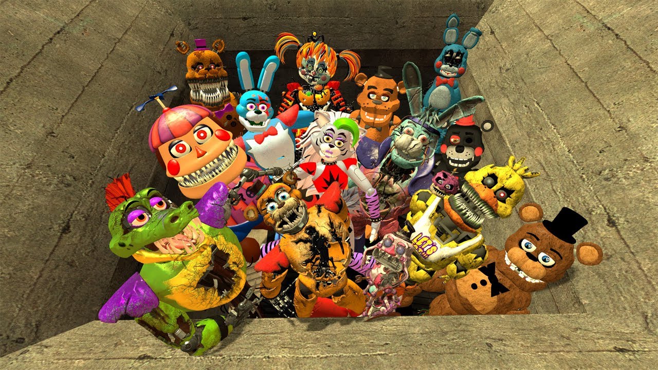 NEW EXPLODING HYPER EMERALD GLAMROCK ANIMATRONICS IN GMOD! Five Nights ...