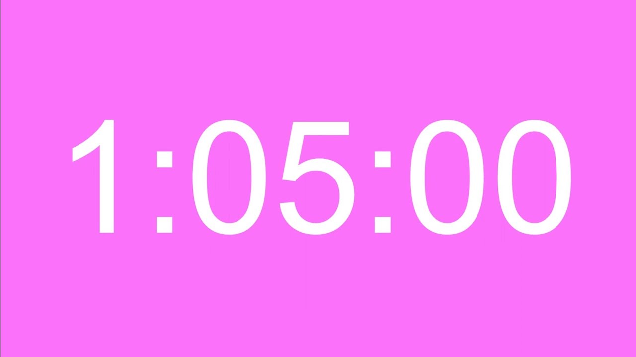 1 Hour 5 Minute Timer - 65 Minute Countdown Timer - YouTube