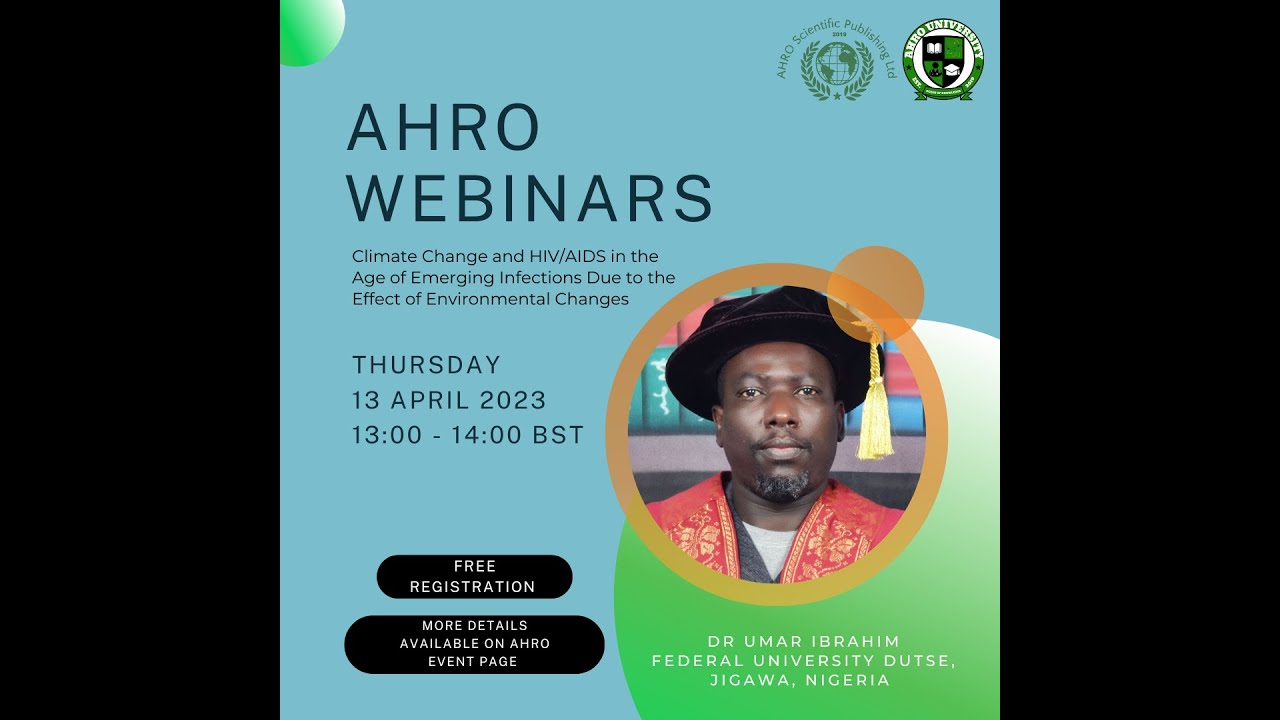 AHRO Webinar #3 with Dr Umar Ibrahim - YouTube