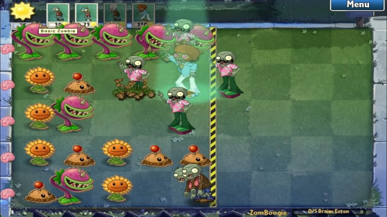 Plants Vs Zombies MOD - PVZ 2 PAK (Zomboogie) // Without Using A Pole Vaulting Zombie - YouTube