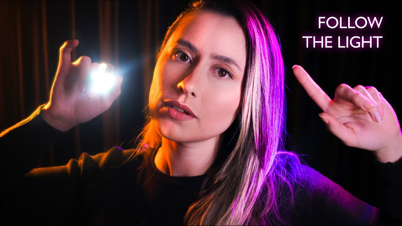 FOLLOW THE LIGHT ASMR 🔦 light triggers, mouth sounds, and soft-spoken ...