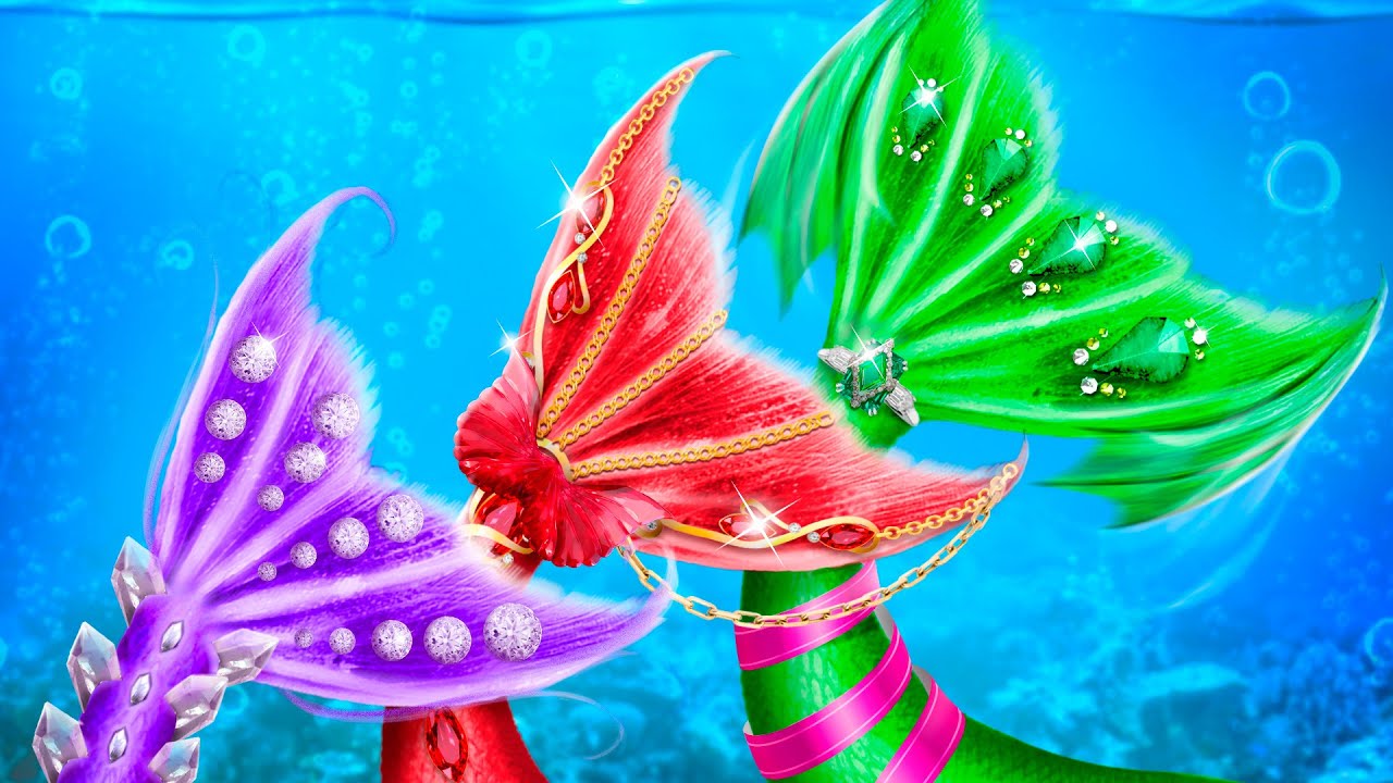 We Adopted Mermaid Triplets || Vampire Couple VS Mermaid Couple - YouTube