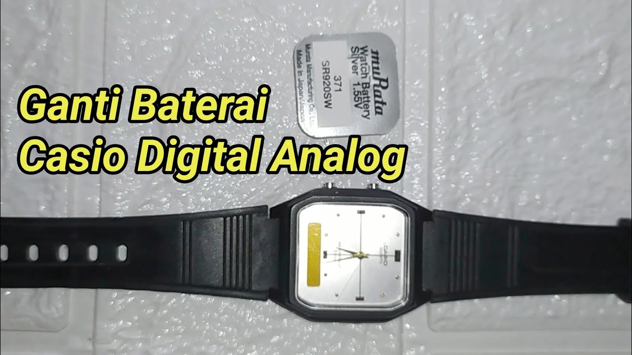 CARA GANTI BATERAI JAM TANGAN CASIO AW-48 DIGITAL ANALOG - YouTube