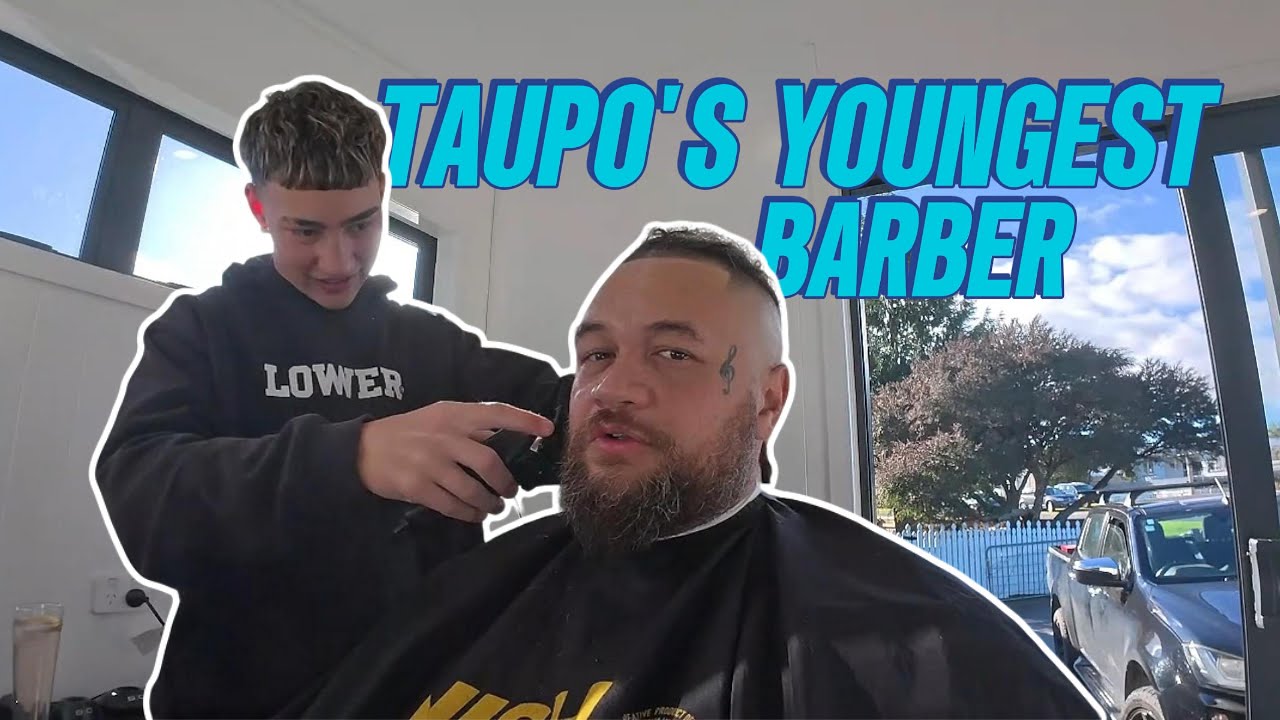 Taupo's youngest barber - YouTube