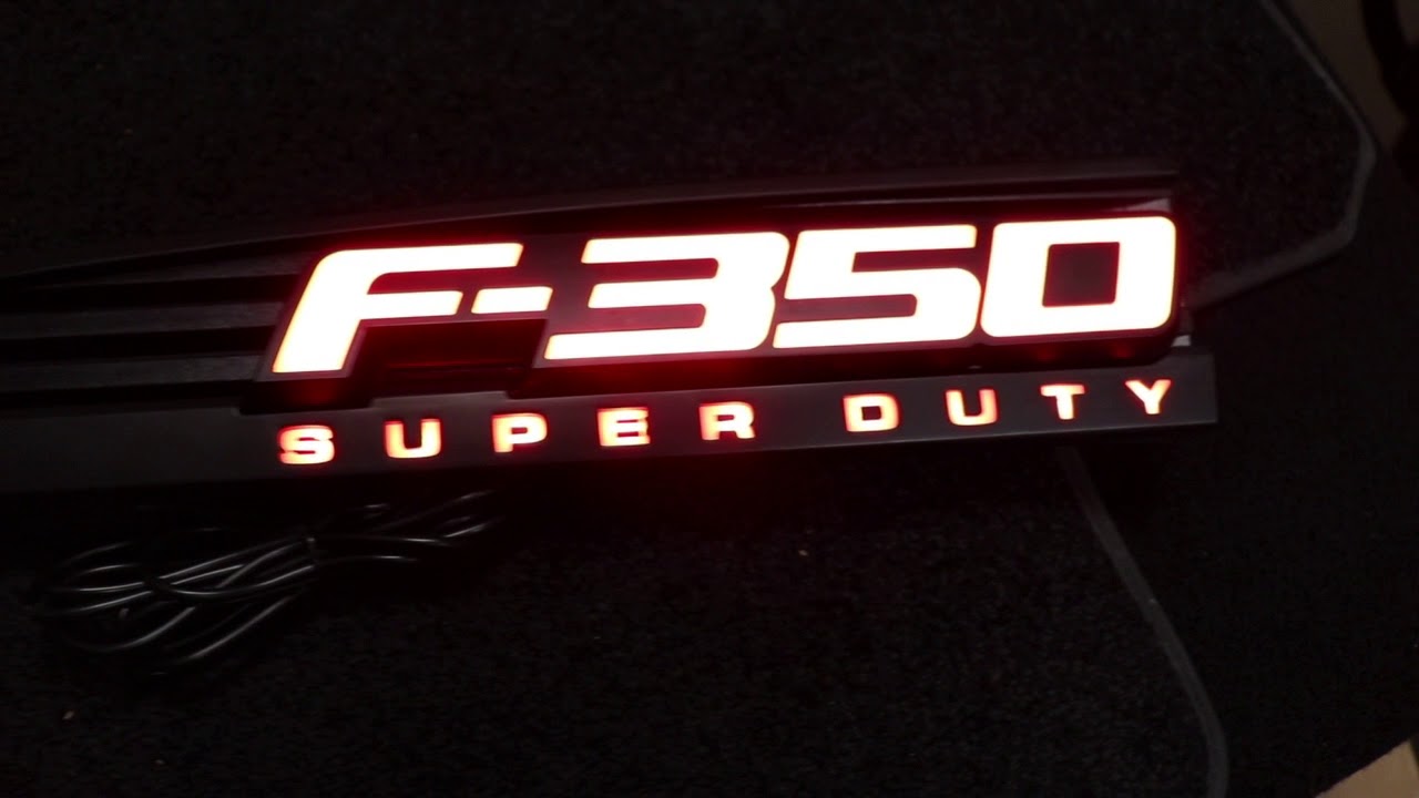 RECON 264286BK Ford LED F-350 2011-2016 White-Red-Amber Emblems ...