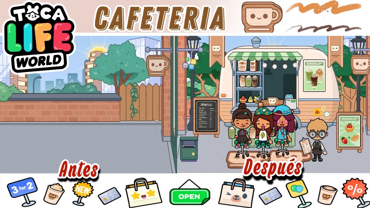 Decorando La Cafetería 🧋 del Nuevo Local Shop Toca Life World | Toca ...