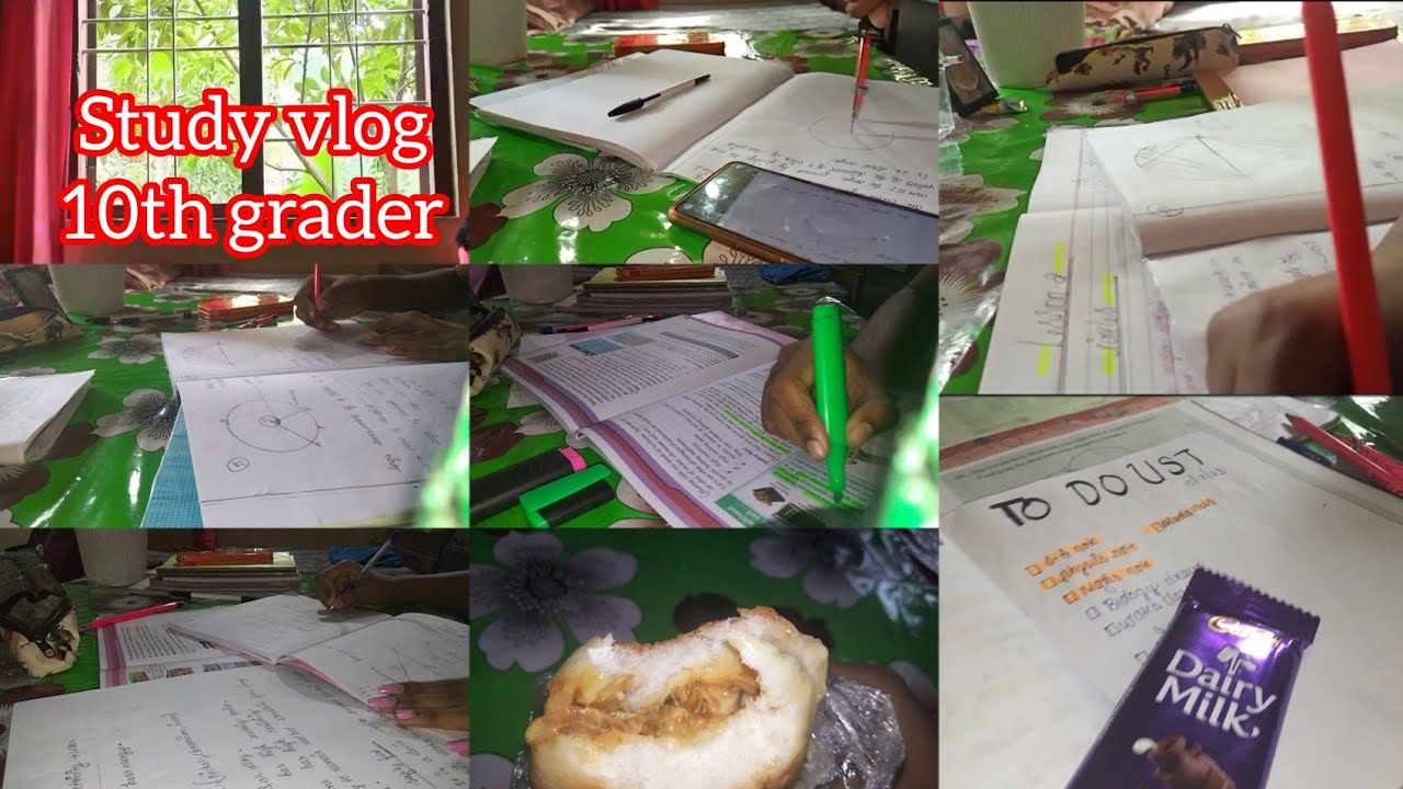 study vlog class 10 / class 10 routine /evening study routine +morning ...