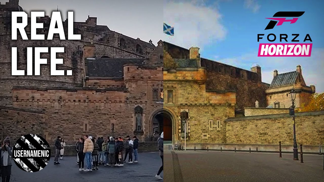 Edinburgh Scotland, But Its A Video Game - Forza vs Real Life - YouTube