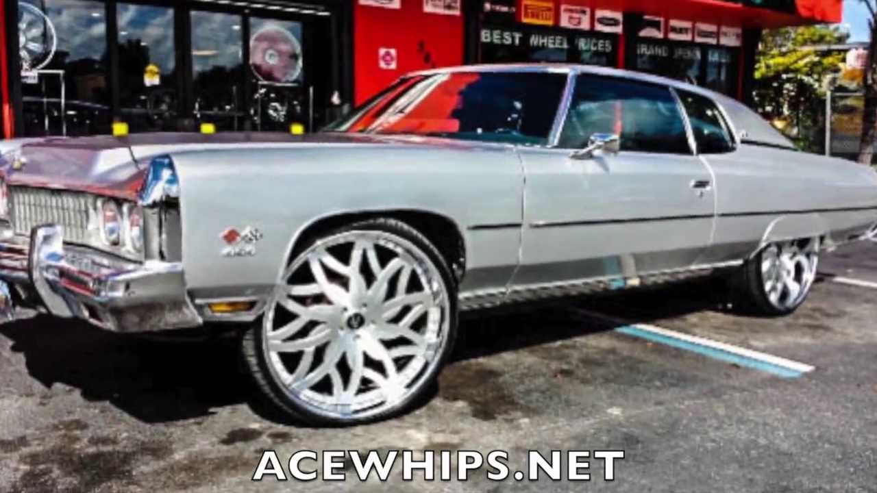 AceWhips.NET- Silver Chevy Donk on 26" AMANI Rims by WTW Customs - YouTube