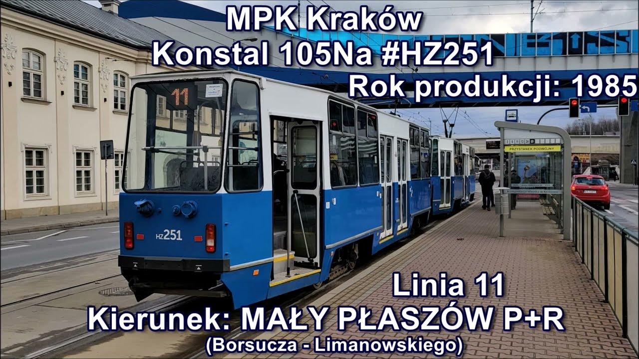 MPK Kraków - Konstal 105Na #HZ251, Linia 11 - YouTube