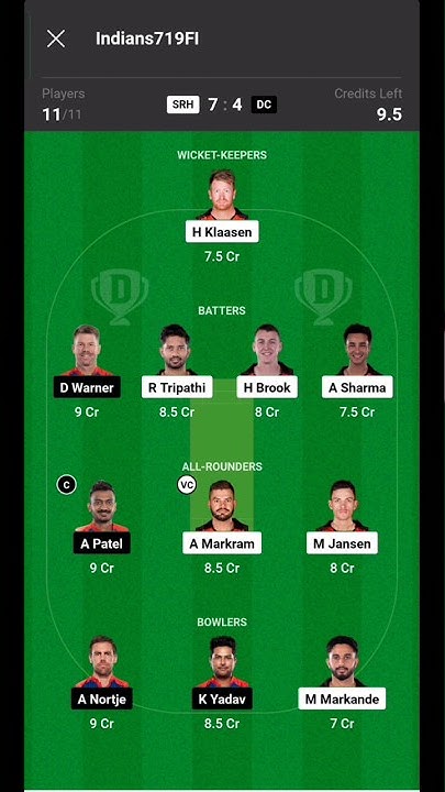 Dream 11 team for today match 🏆 #dream11 #ipl #ipl2023 - YouTube