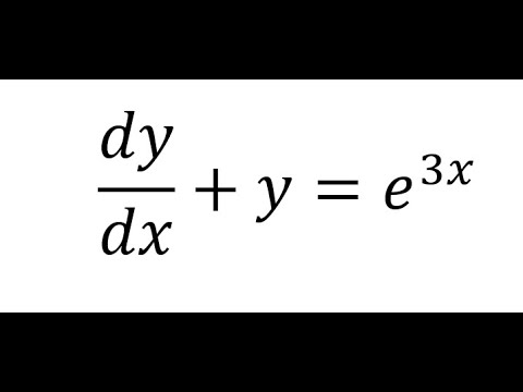 Calculus Help: dy/dx+y=e^3x - Integrating Factor - Differential ...