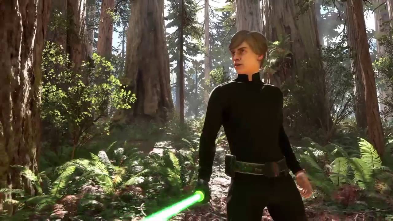 Star Wars Battlefront Luke Skywalker Introduction - YouTube