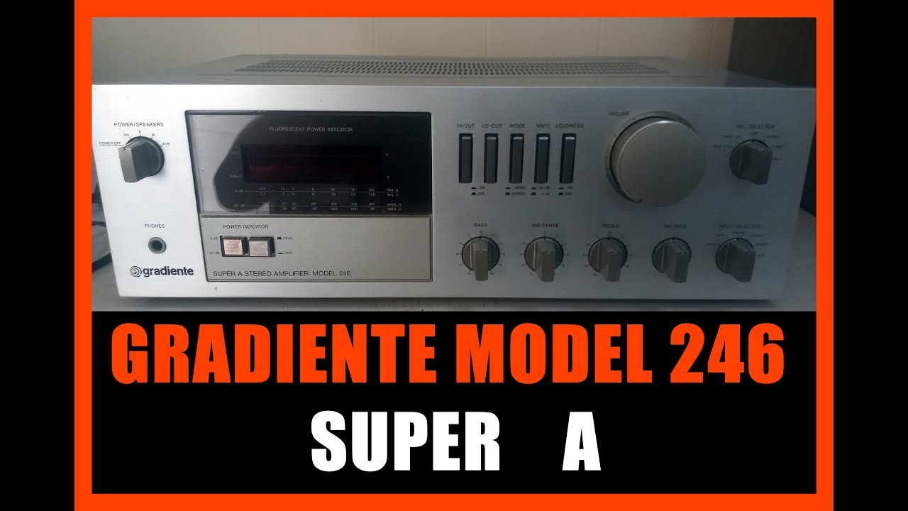 Amplificador Gradiente Model 246 - Vídeo de apresentação amplificador ...