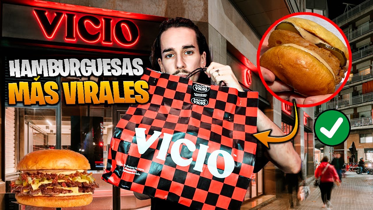 PROBANDO la HAMBURGUESERÍA MÁS VIRAL DE ESPAÑA 🍔 VICIO - YouTube