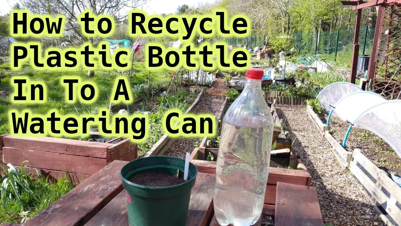 How to Recycle Plastic Bottle In To A Watering Can - YouTube