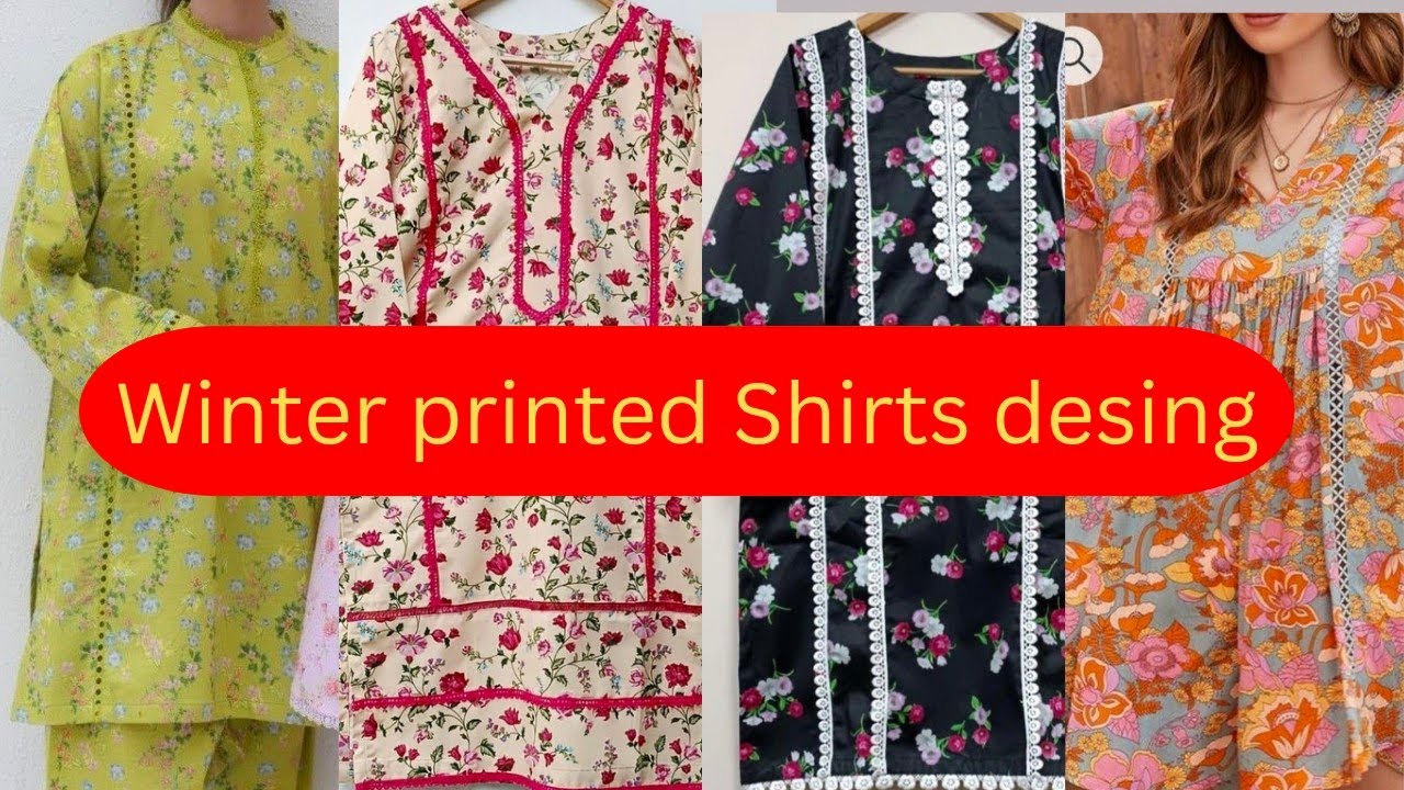 winter dress design 2022 ||winter dress design ||winter printed shirt ...