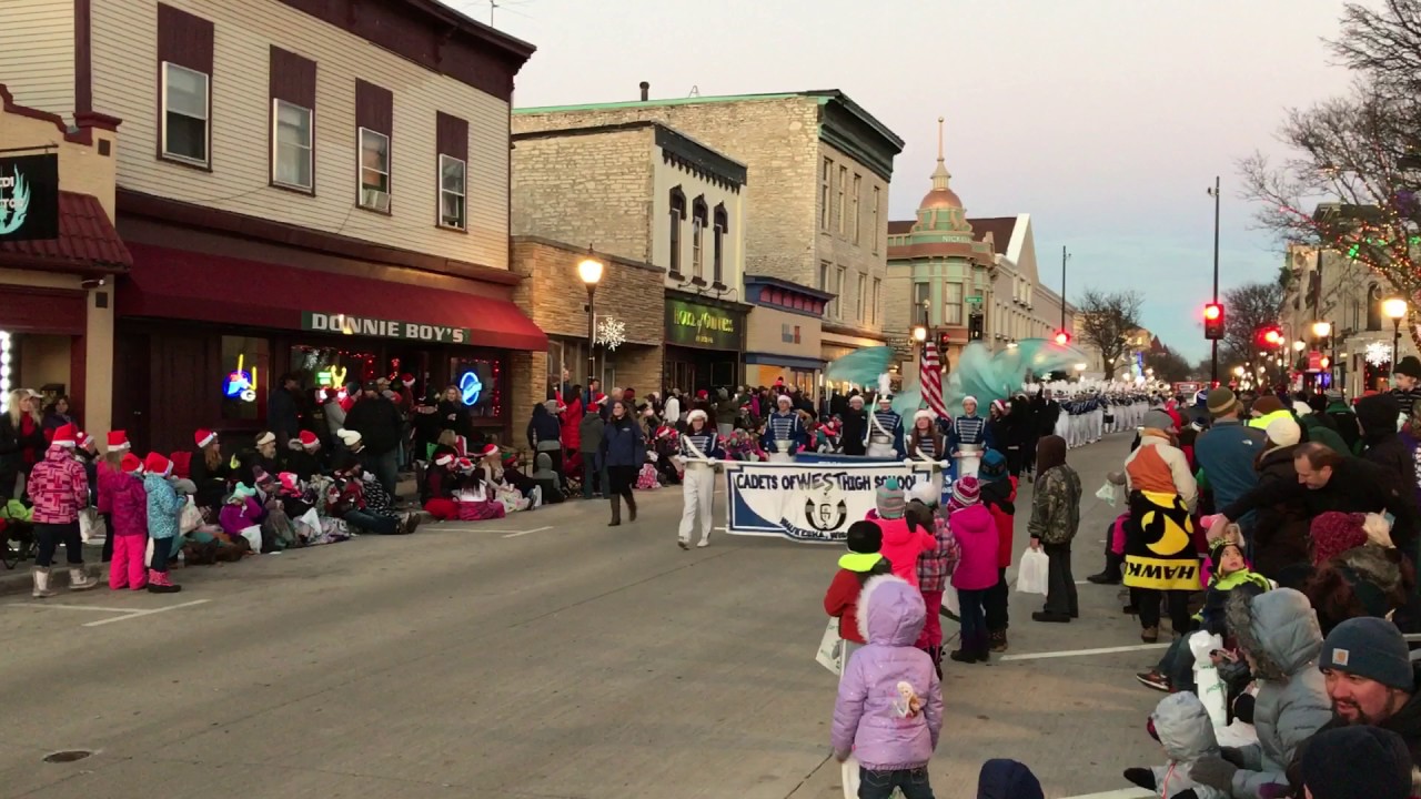 Cadets of Waukesha West 2016 Christmas Parade Waukesha, WI - YouTube