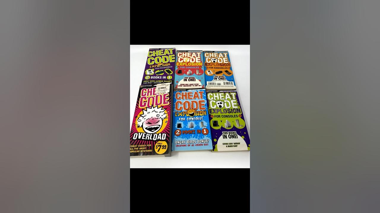 Video game cheat code books #nostalgia - YouTube