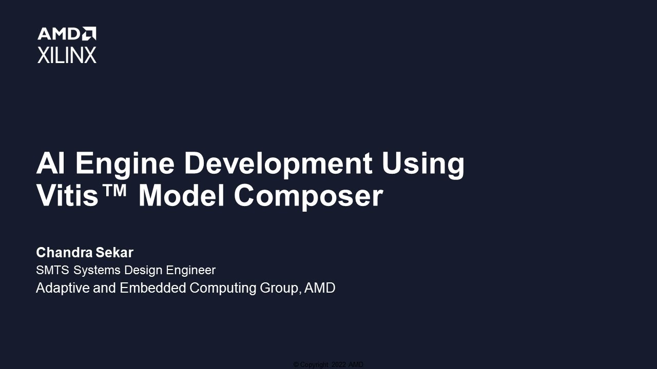 Ai Engine Development Using Vitis Model Composer Youtube