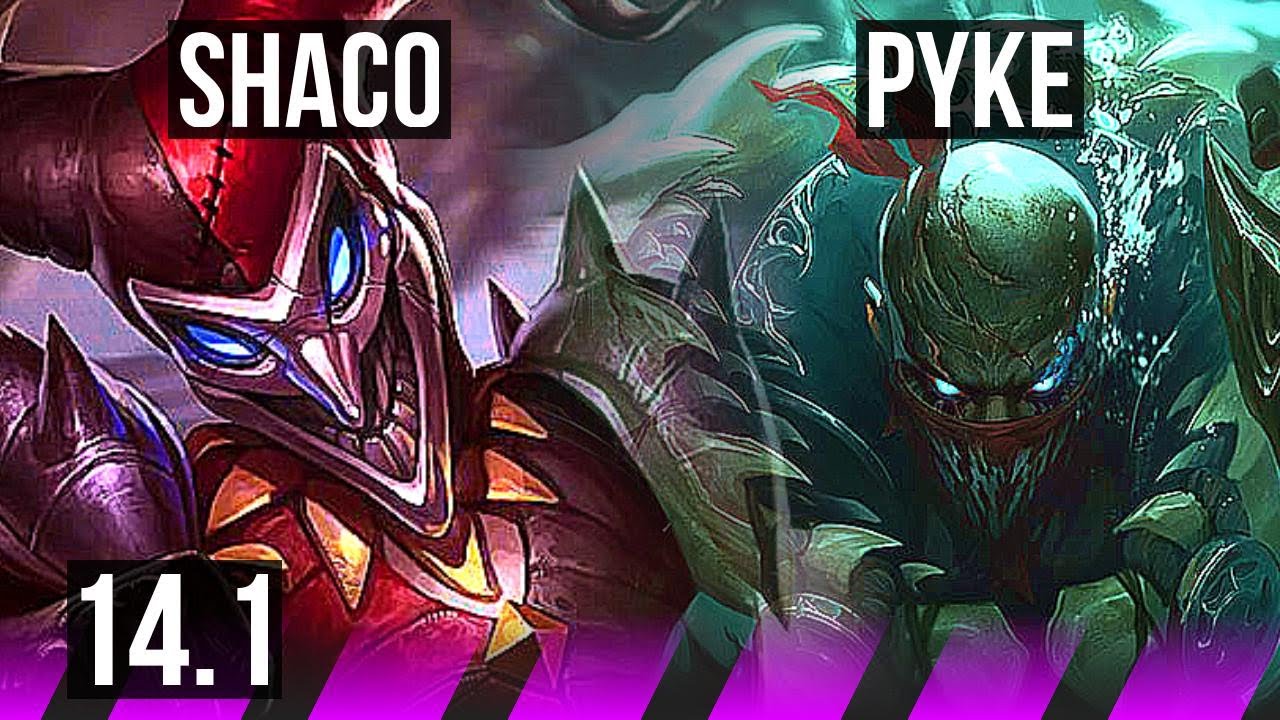 SHACO & Jhin vs PYKE & Cassiopeia (SUP) | 5/2/10 | KR Master | 14.1 ...