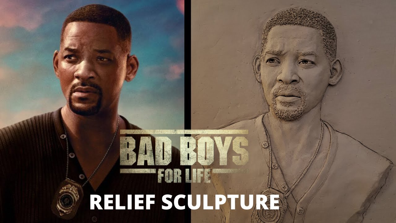 Will Smith Relief Sculpture Timelapse - Bad Boys For Life - YouTube