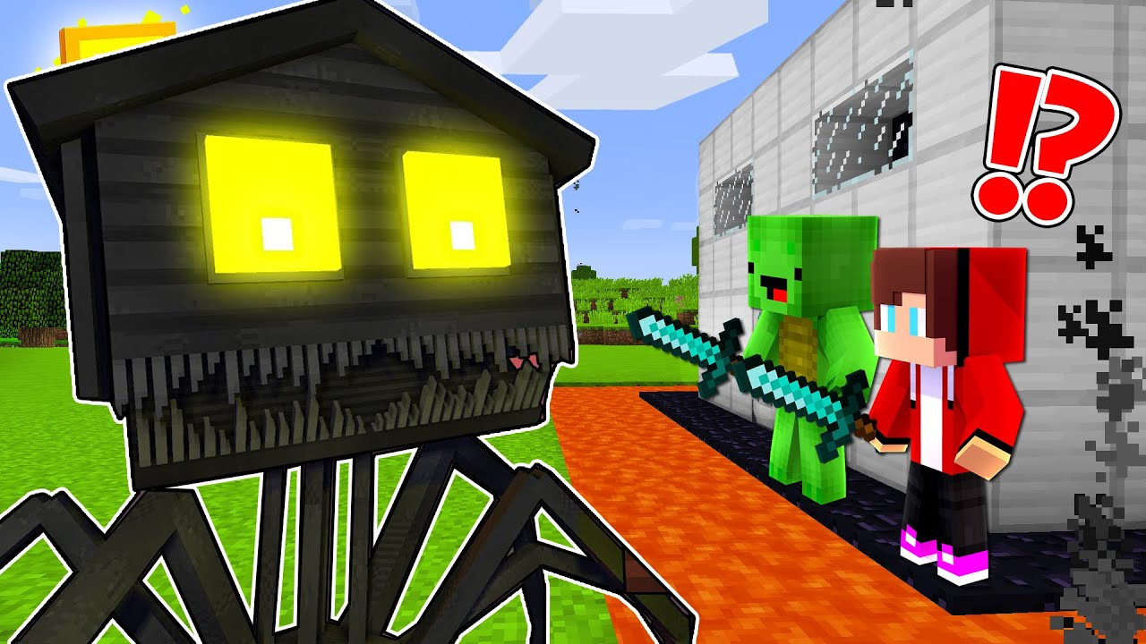 The Most Secure House vs HOUSE HEAD - Minecraft gameplay by Mikey and JJ (Maizen Parody) - YouTube