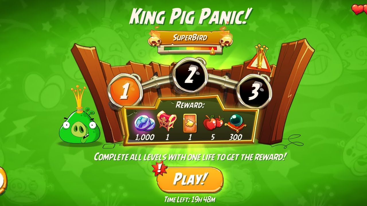 Angry Birds 2 AB2 King Pig Panic 3-4-5 Rooms - YouTube
