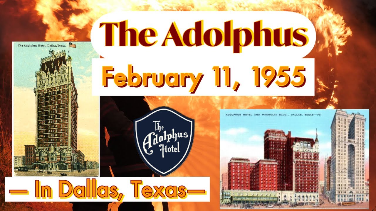 The Adolphus Hotel catches fire in 1955 Dallas, TX. Dallas Fire ...