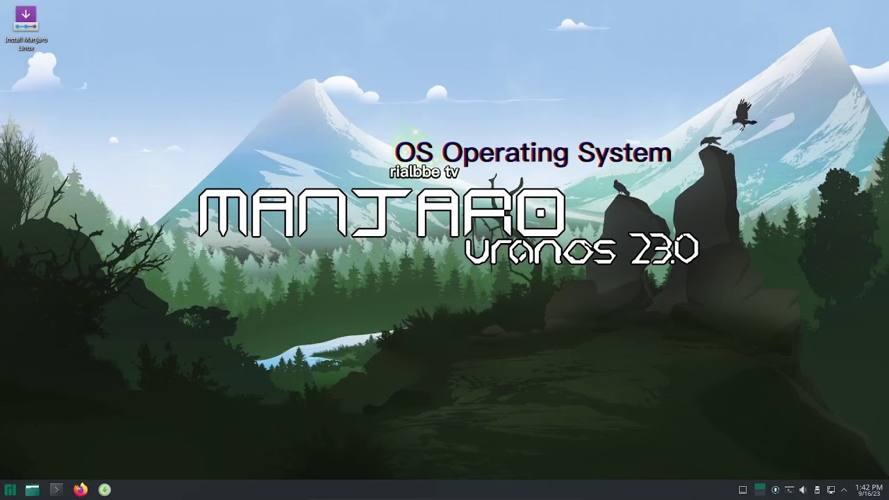 OS - Manjaro Uranos 23.0 KDE - YouTube
